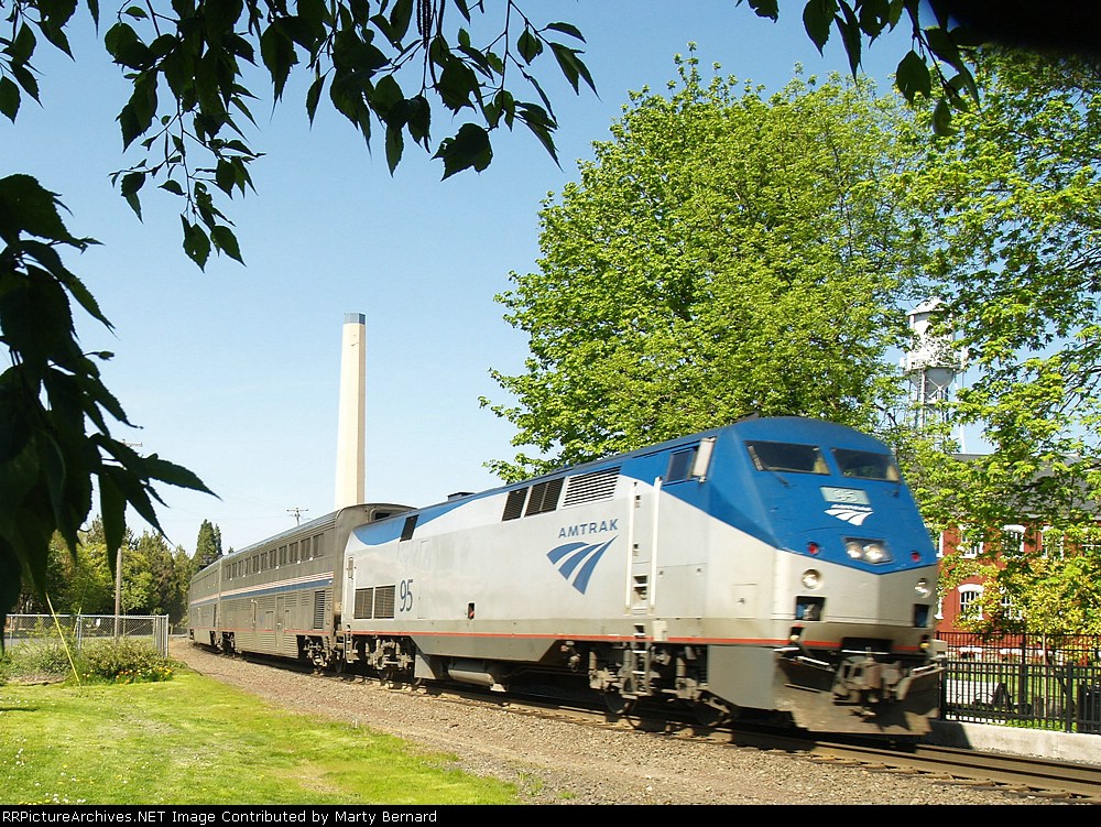 Amtrak 97 With the SB Northern Segment of the Coast Starlight, Tr# 1011